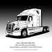 Semi Truck Freightliner Cascadia Svg,ai,dxf,eps,png,jpg - Etsy