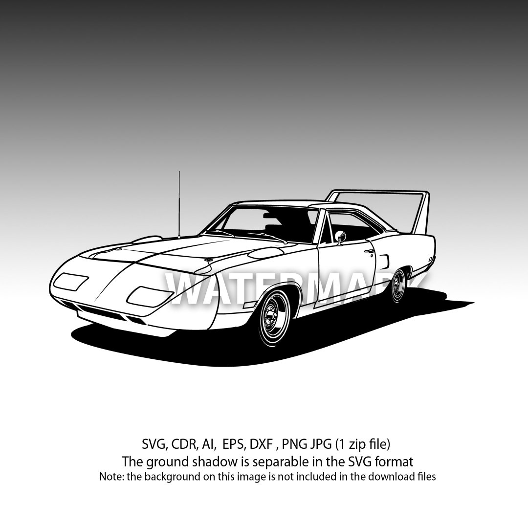 Roadrunner Superbird Svg,cdr,ai,dxf,eps,png,jpg - Etsy