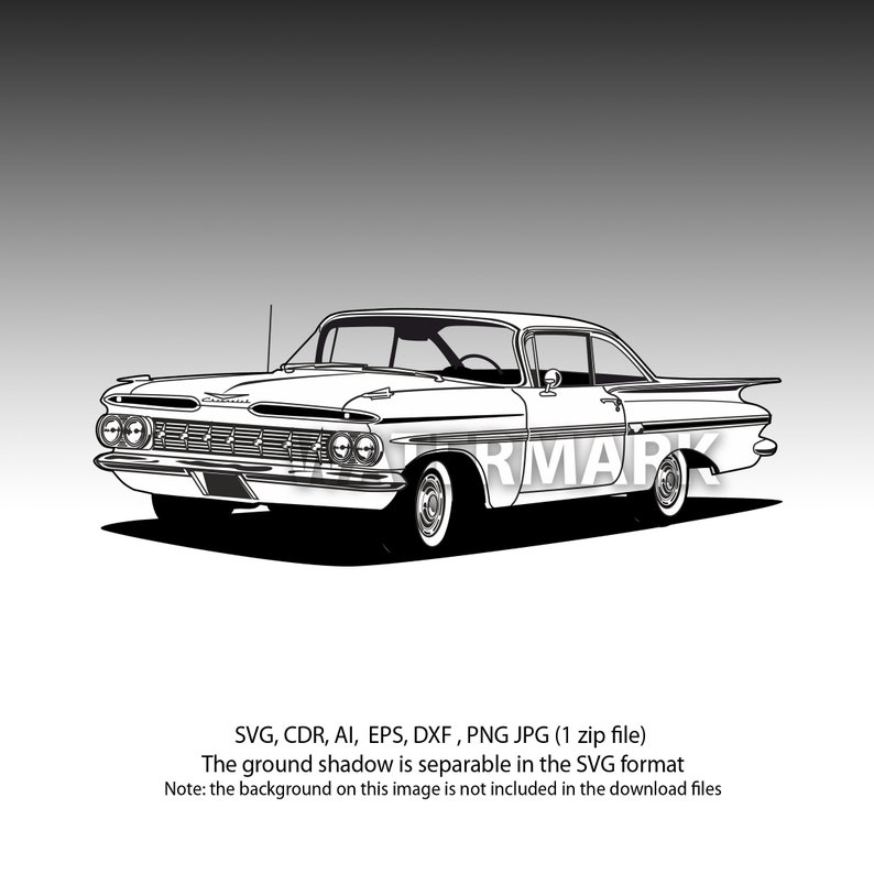 Chevrolet Impala Svg,ai,dxf,eps,png,jpg - Etsy