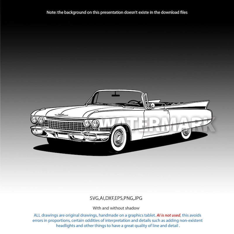 Cadillac Print - Etsy