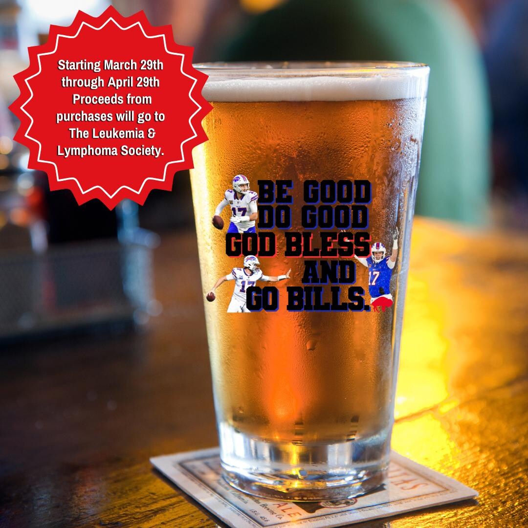 Josh Allen MVP Buffalo Football Themed Pint Glass - Etsy
