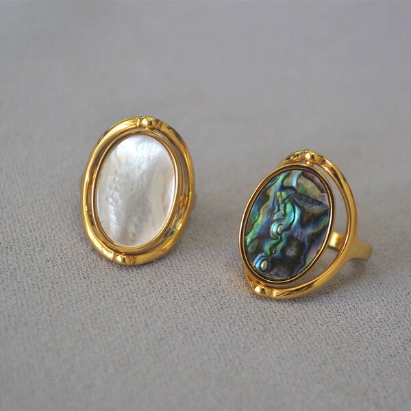 Abalone Ring - Etsy