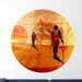 African Glass Art,two African in Desert,ethnic Glass Art,glass Wall Art ...