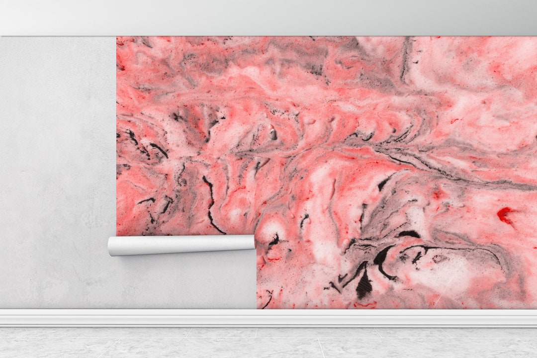 3d Wall Paper, , Red Wall Poster, Bright Wall Paper, Custom Wall Paper ...