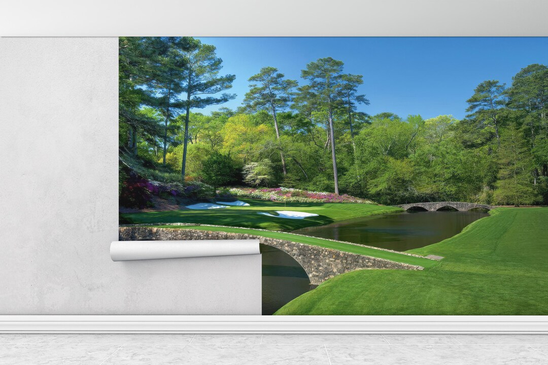 Landscape Wall Mural, Gym Wall Mural, Golf Club Landscape Wall Mural ...