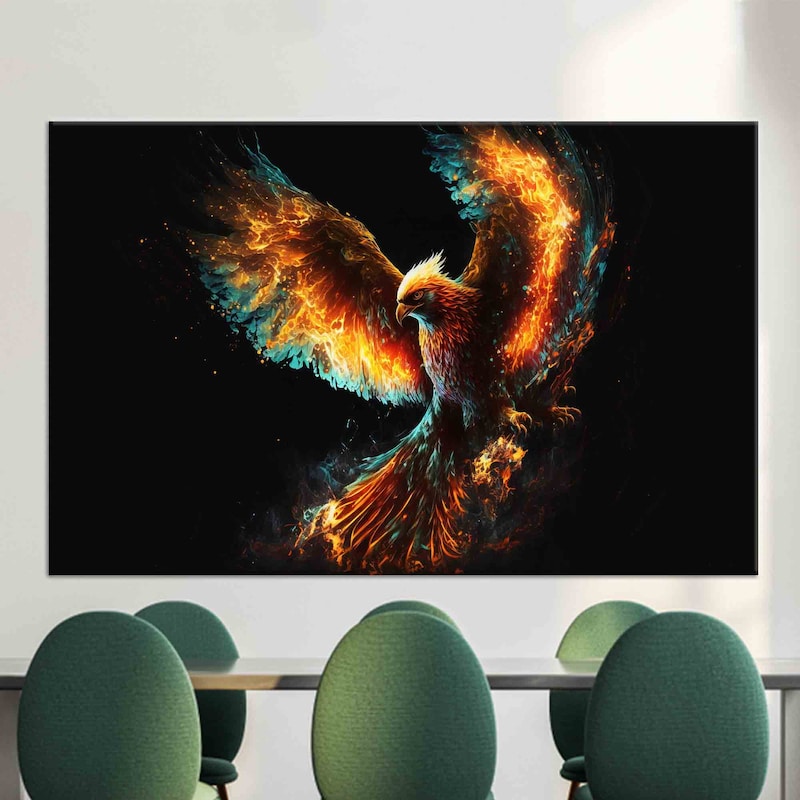 Phoenix Bird Art - Etsy