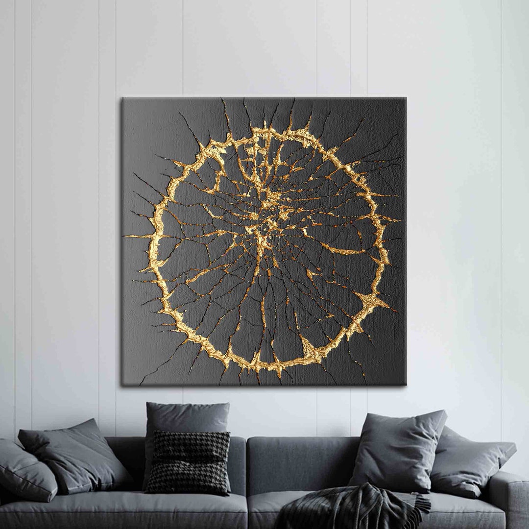 Kintsugi 3d Wall Art, Abstract Poster, Luxury Canvas Art, Trendy Canvas ...