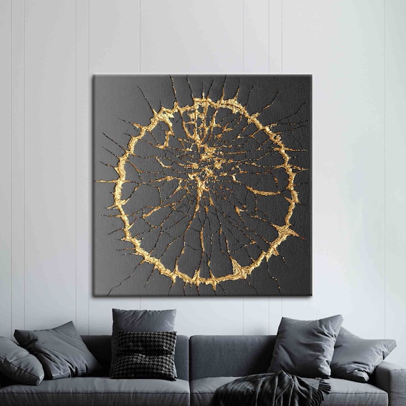 Kintsugi 3d Wall Art Abstract Poster Luxury Canvas Art - Etsy Canada