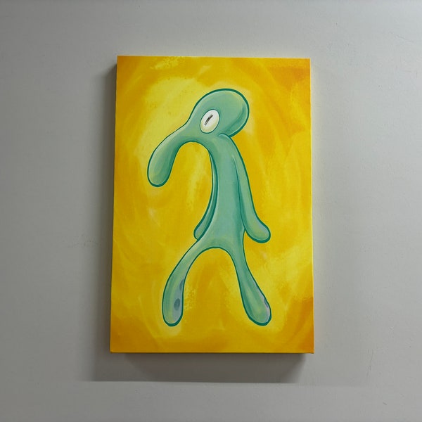 Squidward Painting - Etsy