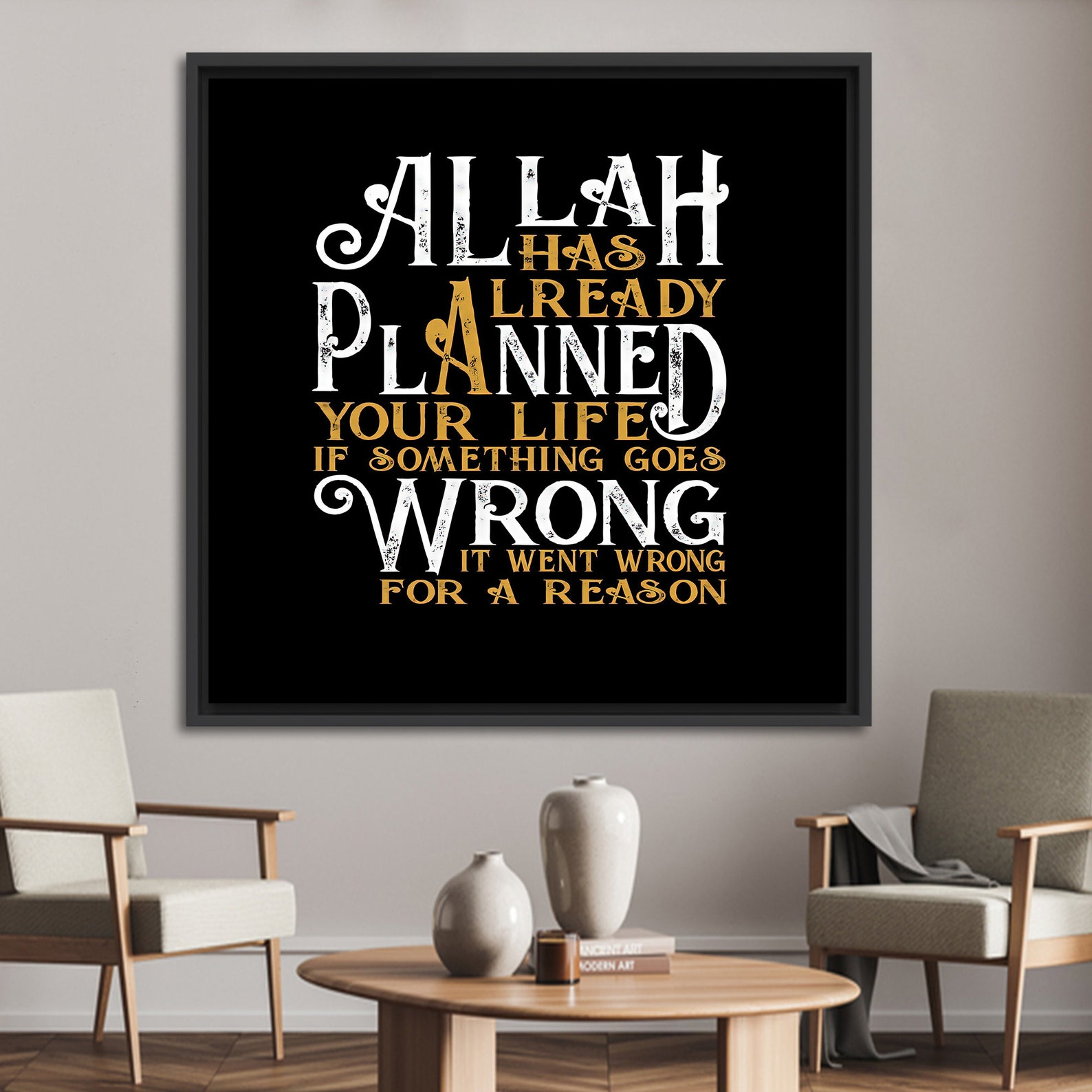 Allah Has Already Planned Your Life Allah Art Canvas Ramadan - Etsy