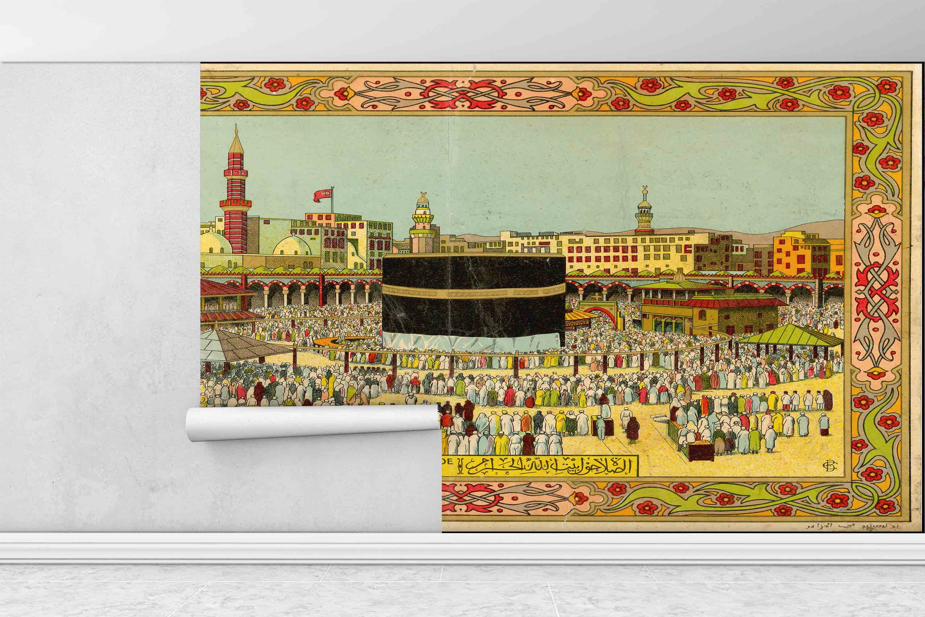 3D Printing Kaaba Wallpaper Muslim Wall Art Art Deco - Etsy Australia