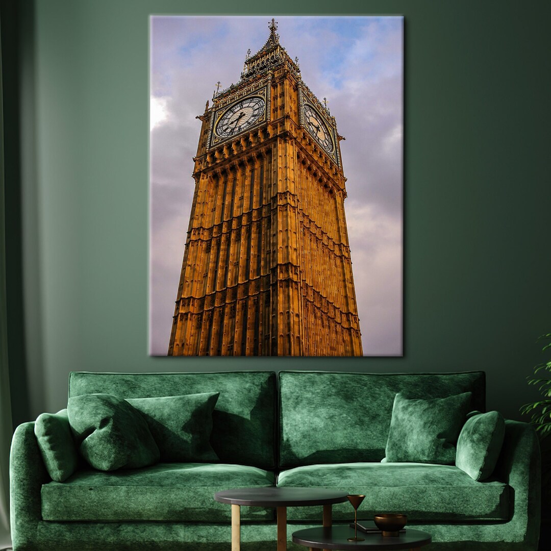 Big Ben Clock Tower in London, London Art Canvas, London Cityscape Art ...