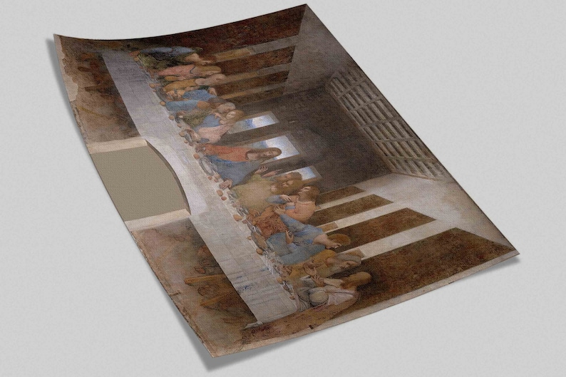 Da Vinci Digital Paper, the Last Supper Wall Decals, Reproduction Wall ...