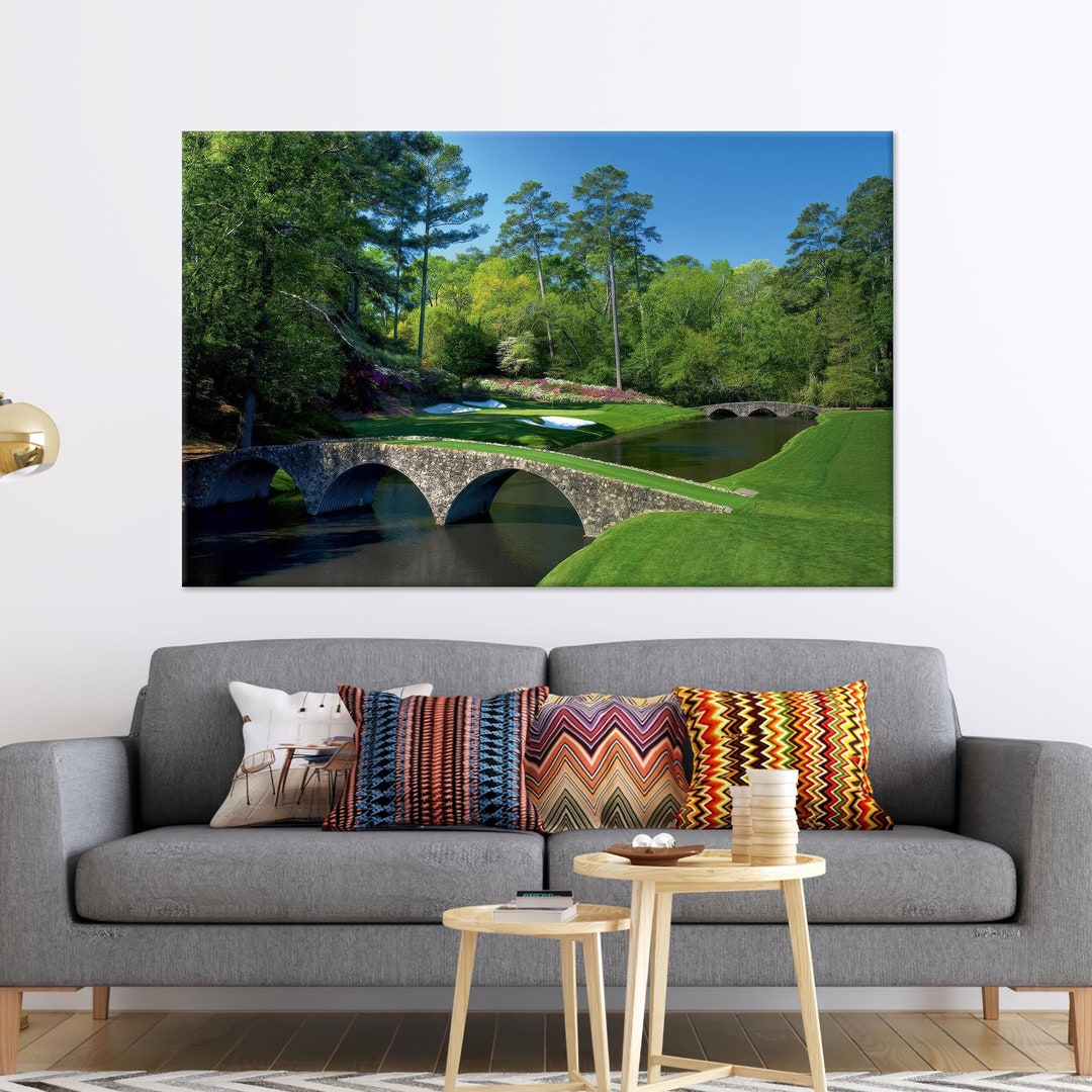 Augusta National Golf Course Canvas Gift, Golf Wall Hangings ...