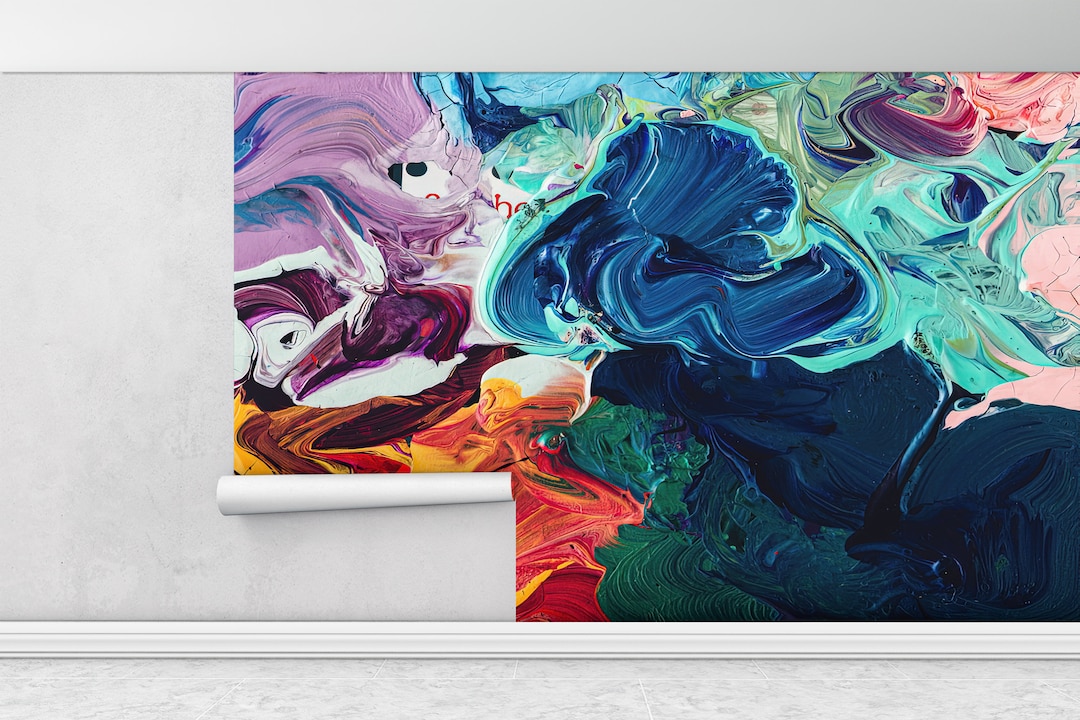 3d Wall Paper,acrylic Paintings Print,custom Wall Paper,bright Wall ...