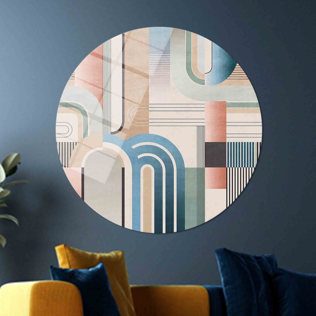 Vintage Twist Wall Decor, Glass Art, Glass Custom for Art, Minimal Wall ...