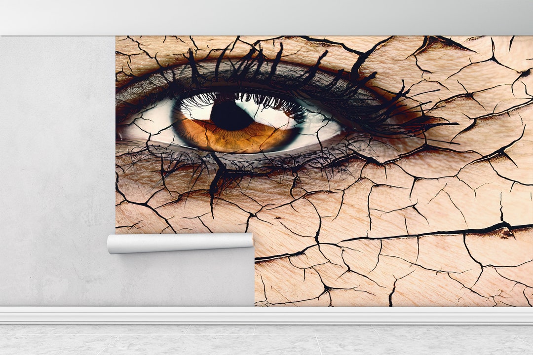Paper Wall Art, Abstract Eye Wall Art, Bright Wall Paper, , Modern Wall ...