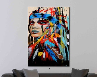 Modern Native American Poster - Etsy