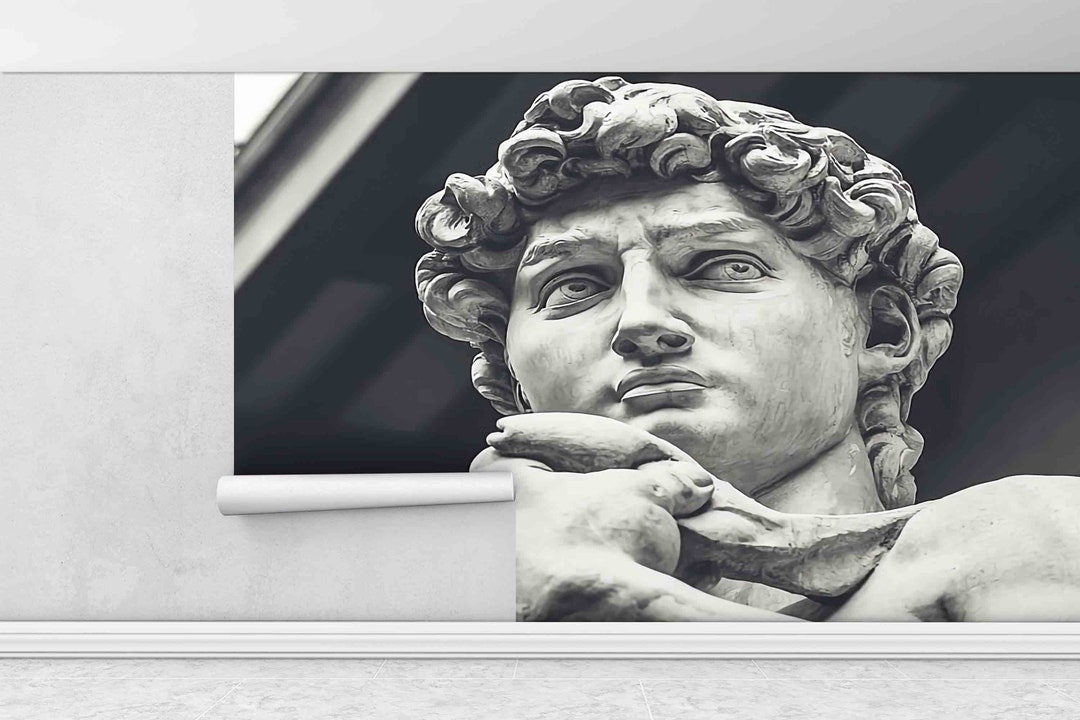 Statue of David Wall Decals, Man Statue Wall Decor, Wall Mural ...