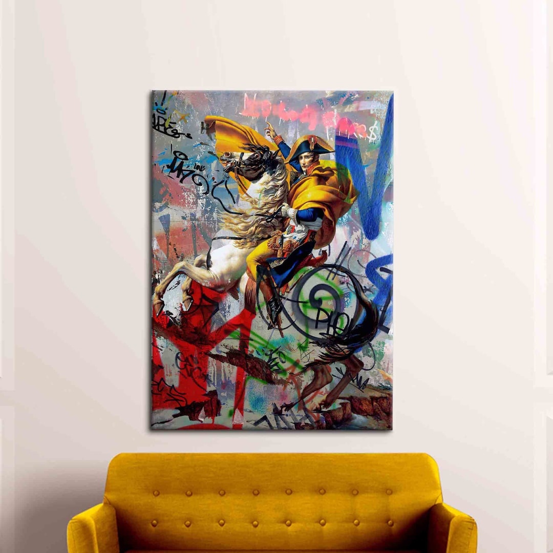 Canvas Art Banksy Napoleon Bonaparte, Wall Decor Canvas, Painting ...