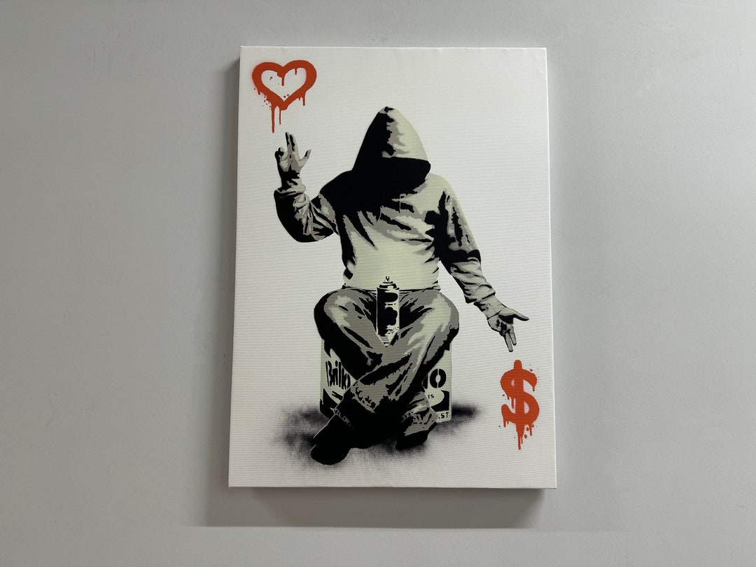 Love Canvas Art, Love or Money Banksy Canvas, Banksy Money Artwork ...