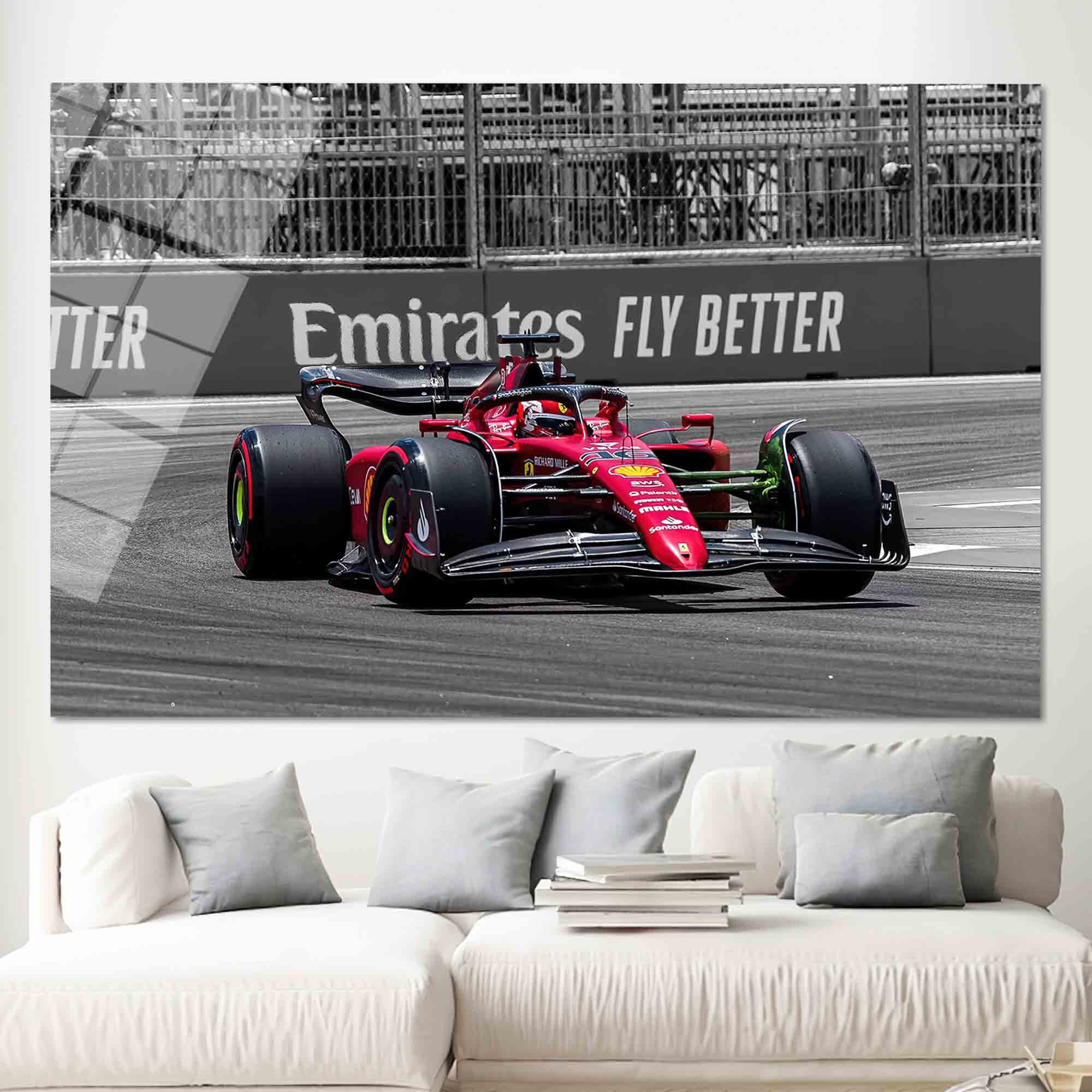 Ferrari Car Glass Art Large Glass Wall Art Personalized - Etsy