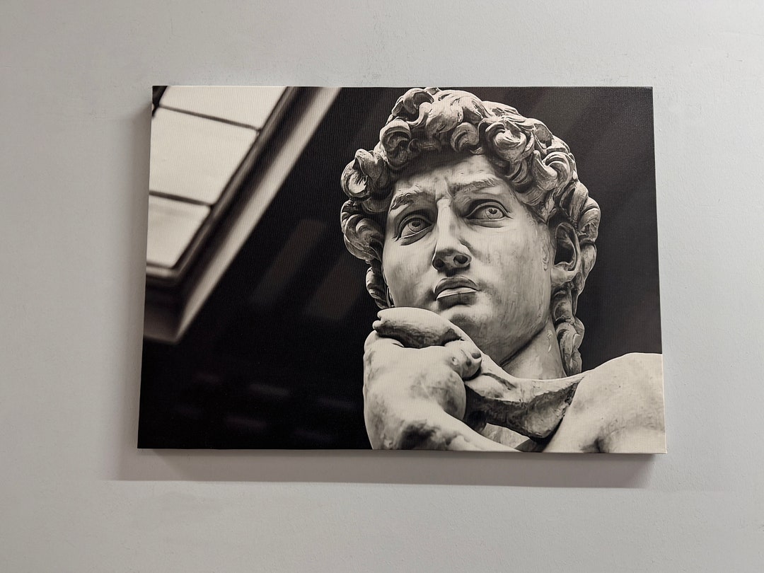 Statue of David Poster, Italy Landscape Printed, Man Statue Wall Decor ...