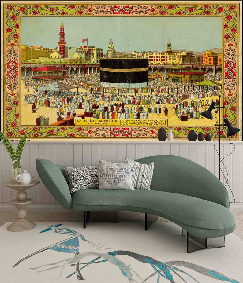 3D Printing, Kaaba Wallpaper, Muslim Wall Art, Art Deco Wallpaper ...