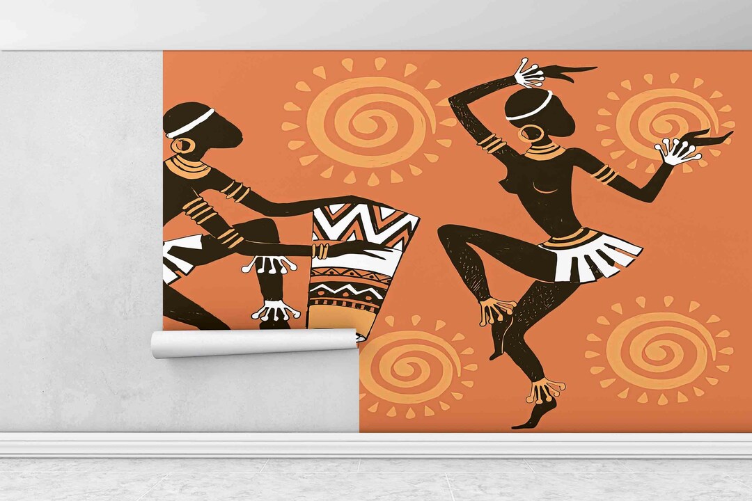 African Dancers Wall Poster, African Woman Wall Poster, Abstract Wall ...