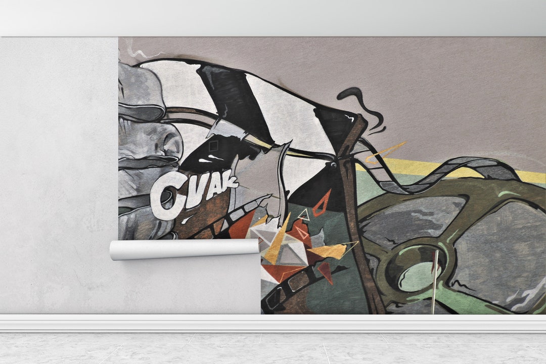 Modern Wall Paper,surrealism Wall Poster,paper Wall Art ,3d Wall Paper ...