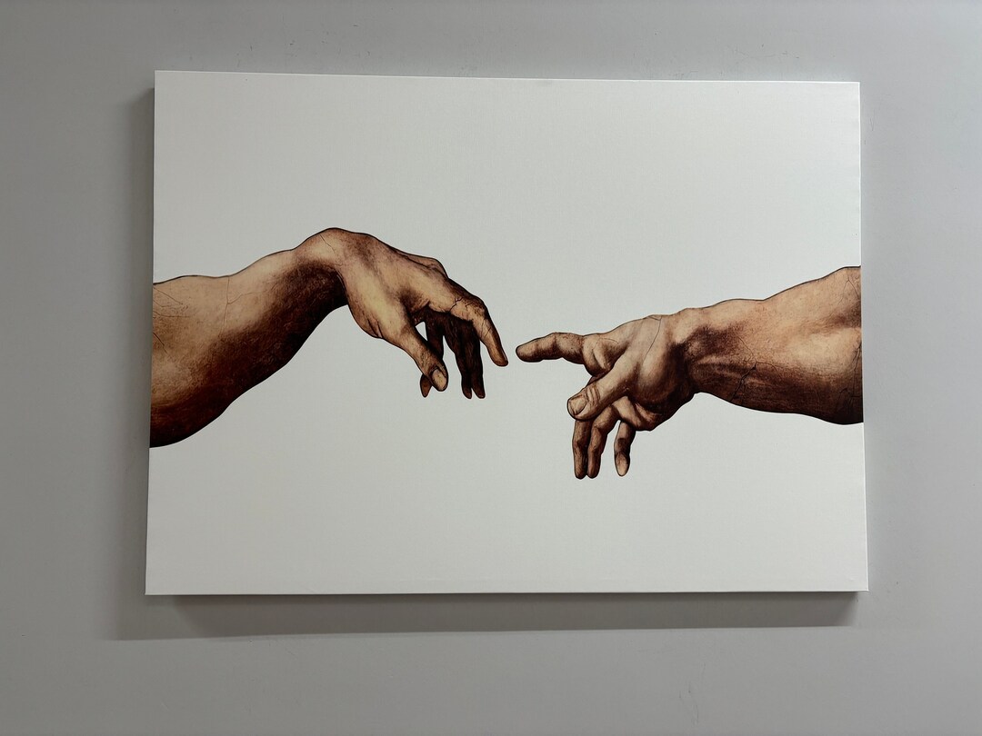 Creation of Adam Wall Art, Sistine Chapel Poster, Creation of Adam Wall ...