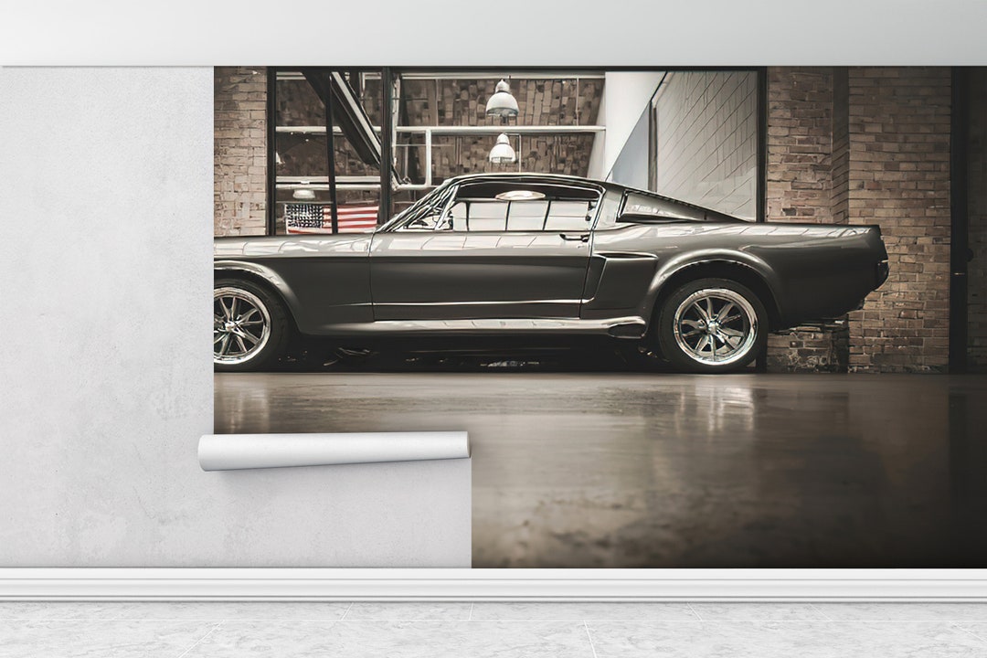 Car Lover Gift Mural, Office Wall Print, Ford Mustang Wall Print, the ...