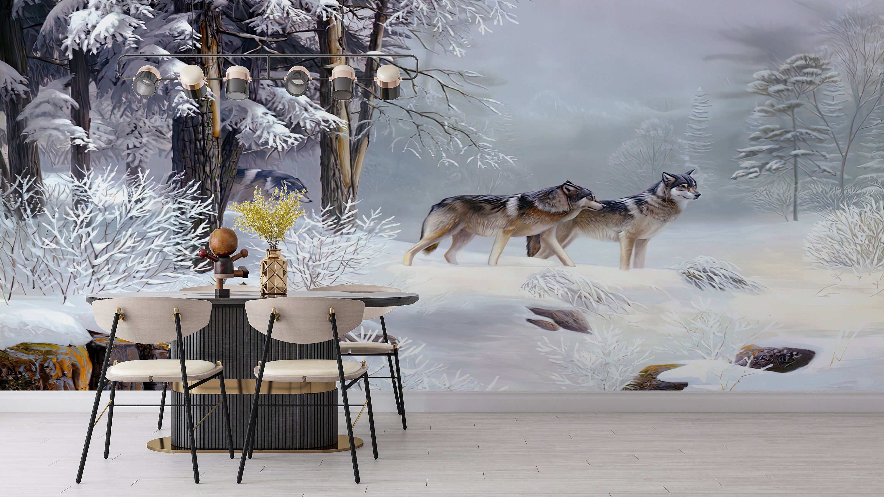 Paper Wall Art wolf Wall Artview Wall Paperbright Wall - Etsy