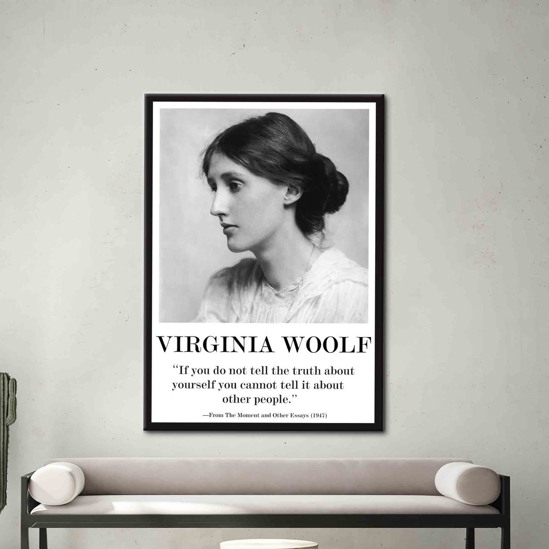Virginia Woolf, Celebrity Wall Decor, Portre Art, Famous Wall Decor ...