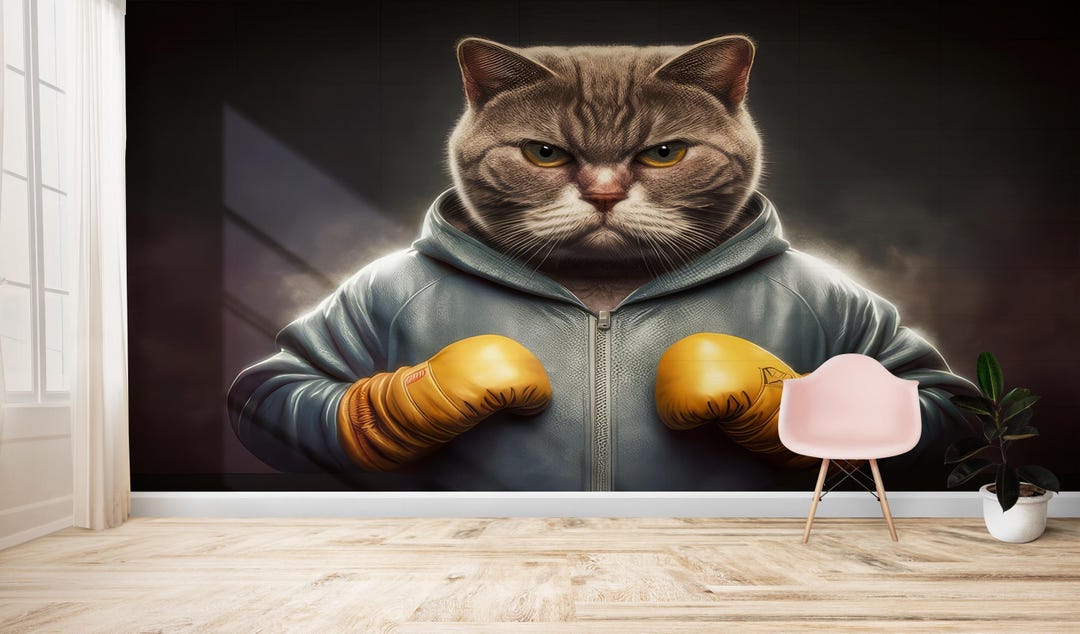 Patterns and How To, Animal Mural, Boxer Paper Art, Vinyl Wallpaper ...