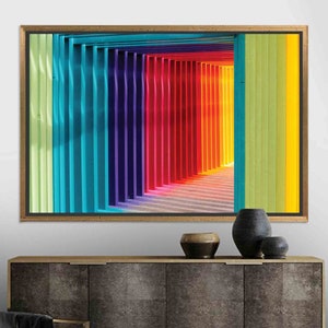 Colorful Canvas, Hypnotic Wall Art, Framed Wall Art, Custom Wall ...