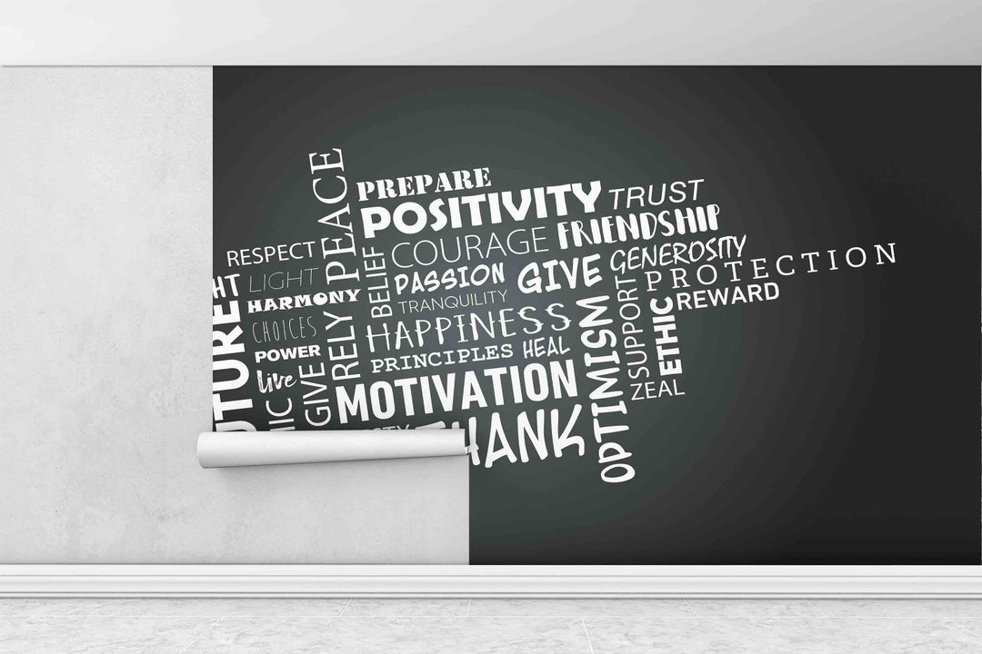 Positivity Wall Decals, Posite Quotes Paper Craft, Motivation Paper Art ...