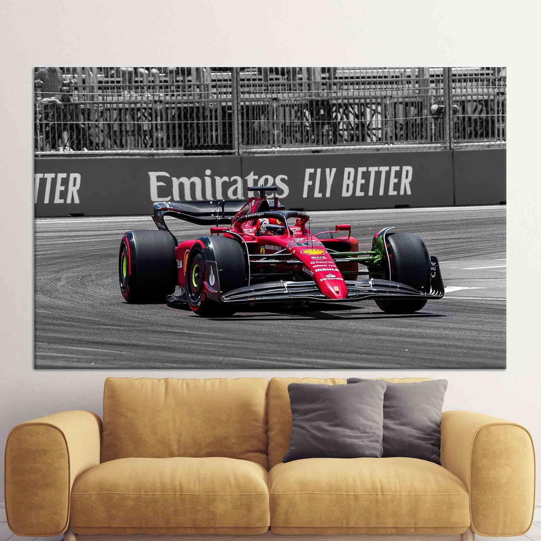 Charles Leclerc Poster, Wall Art Canvas, Custom Wall Hanging, Canvas ...