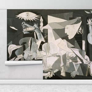 Custom Wall Paper, Paper Wall Art, Wall Paper Peel and Stick, Guernica ...