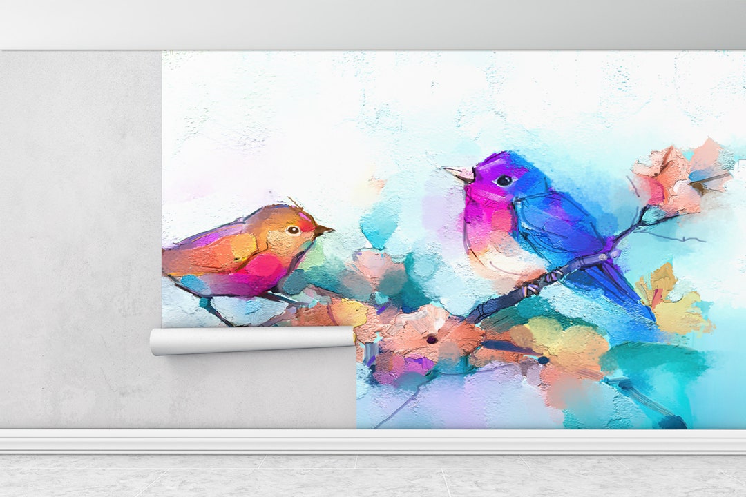 Paper Wall Art, Modern Wall Paper, Colorful Wall Painting, Custom Wall ...