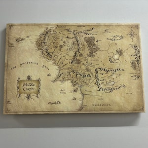 Middle Earth Map - Etsy