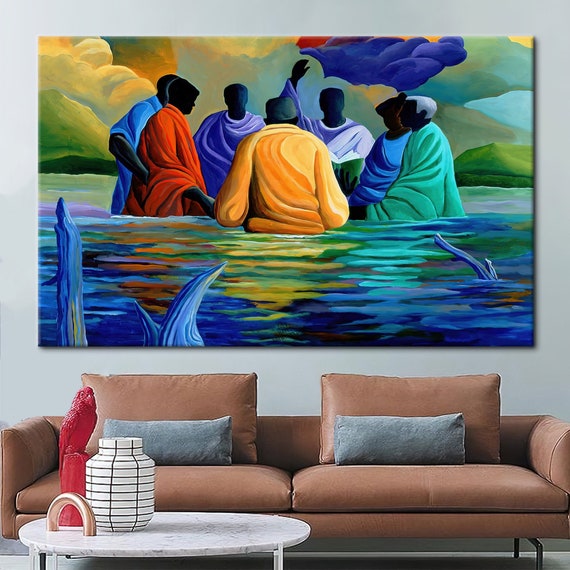 Baptism Wall Art Black People Wall Art African Art Canvas - Etsy