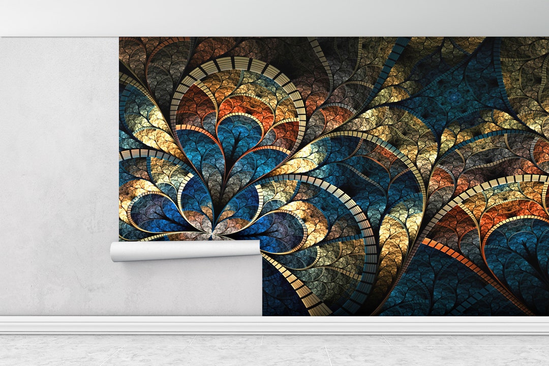 Fractal Pattern, Abstract Wall Paper, Fractal Pattern Wall Decor ...