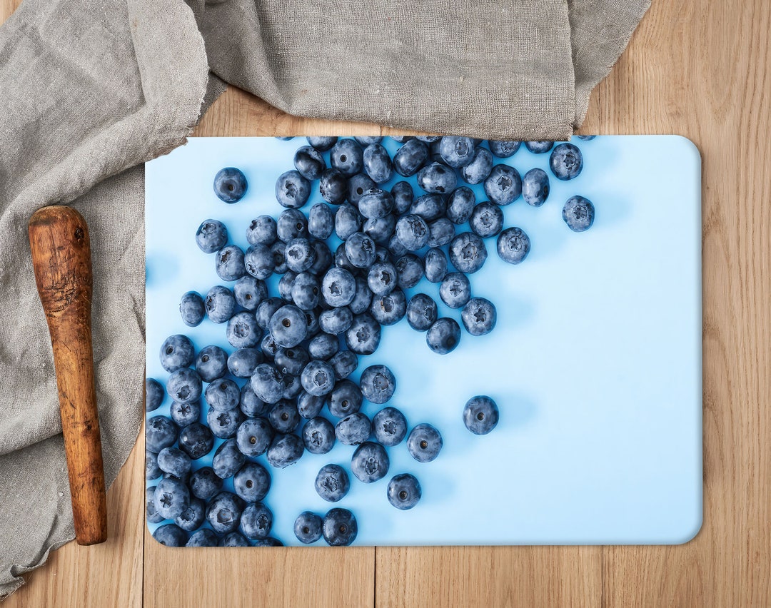 Blueberry Cutting Board, Blue Serving Board, Modern Chopping Board ...