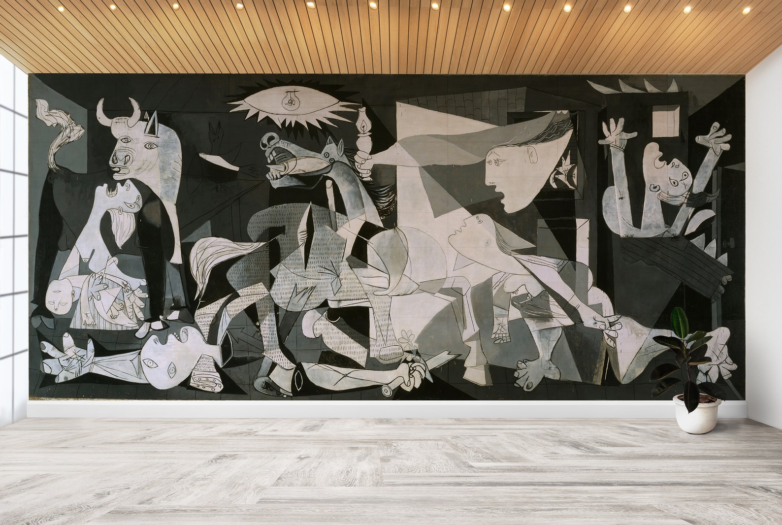 Custom Wall Paper, Paper Wall Art, Wall Paper Peel and Stick, Guernica ...