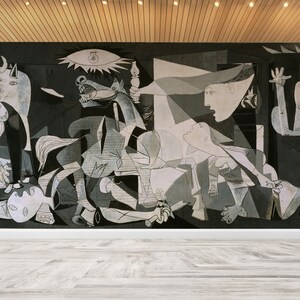 Custom Wall Paper, Paper Wall Art, Wall Paper Peel and Stick, Guernica ...