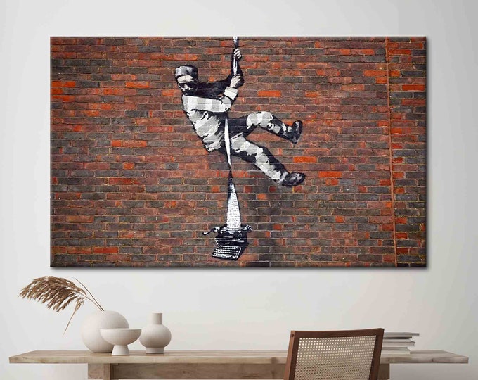 Banksy Painting, Banksy Printed, Street Wall Art, Banksy Graffiti ...