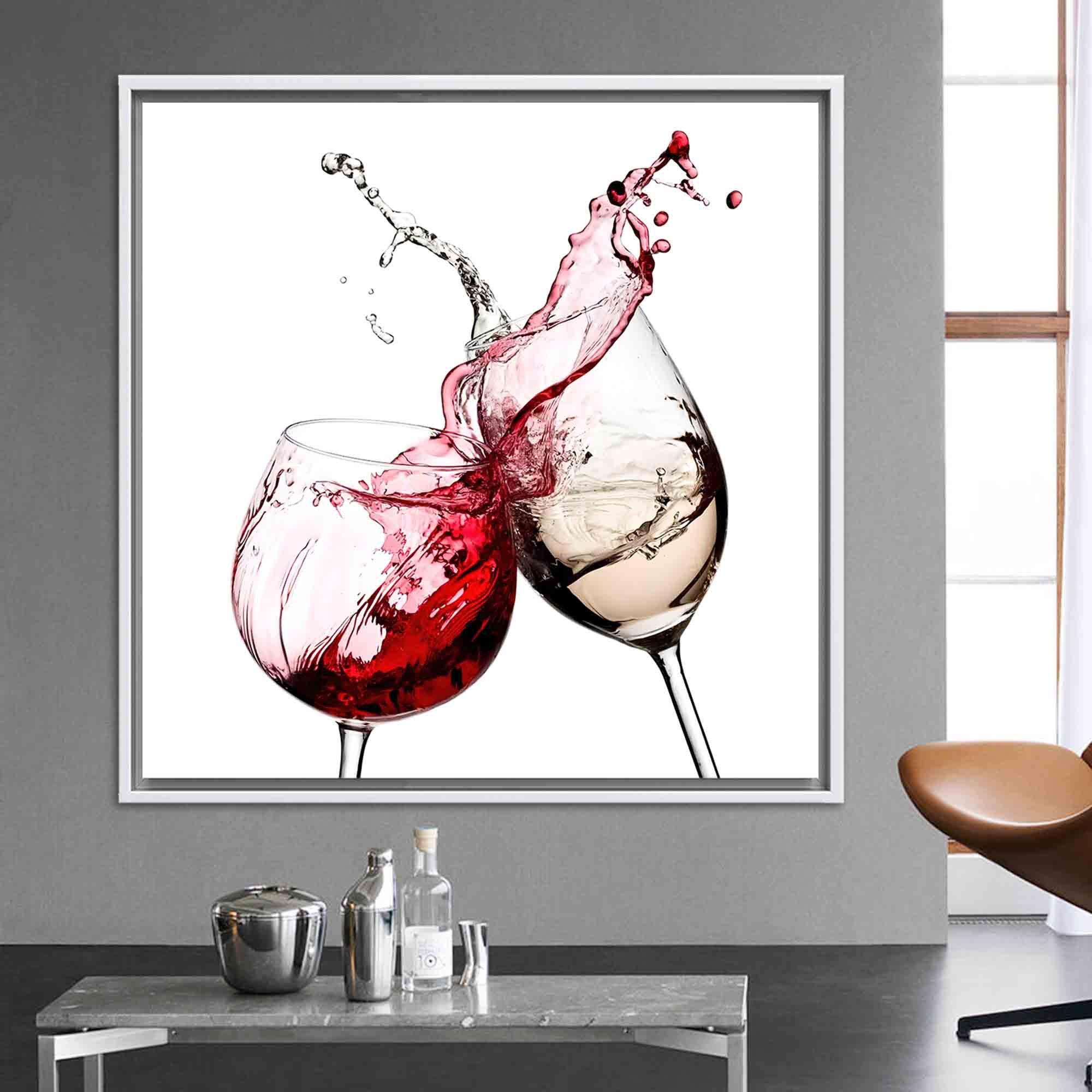 Wine Glass Splash Art