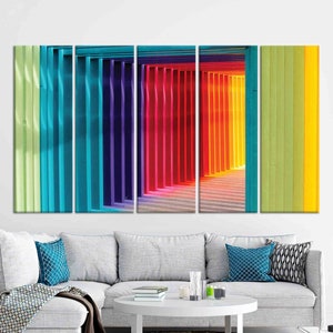 Colorful Canvas, Hypnotic Wall Art, Framed Wall Art, Custom Wall ...