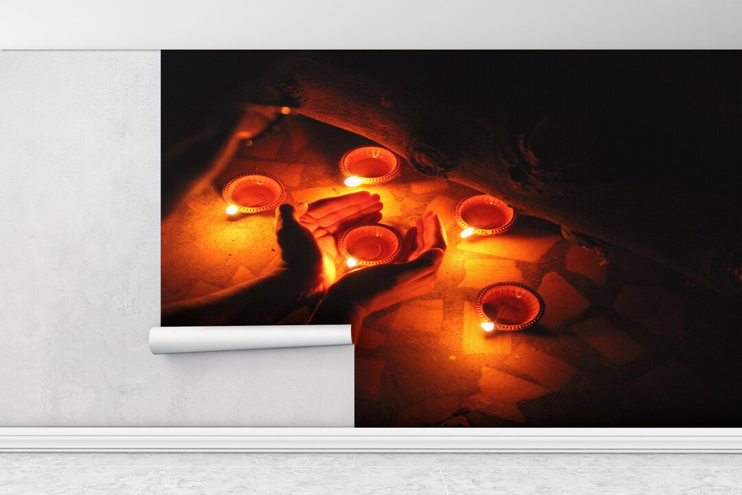 Wallpaper Patent, 3D Paper, Burning Candles Wall Paper, Motivational ...